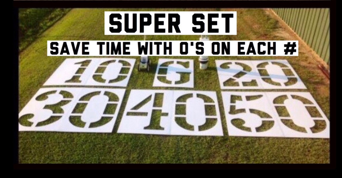 Stencil Number Set – Autrey's Goal Line Field Paint